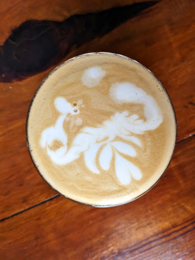 This isn't just coffee art; it's a caffeinated Rorschach test. I see a swan, but my therapist might see deeper issues.