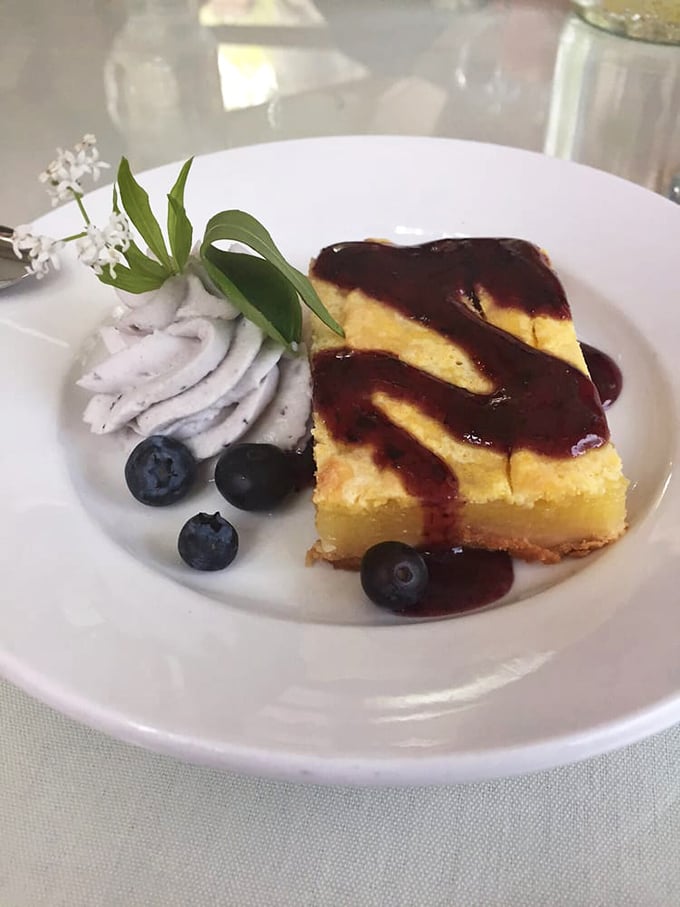 Desserts here don't just satisfy your sweet tooth&mdash;they tell a story. This lemon blueberry bar is New Hampshire sunshine on a plate.