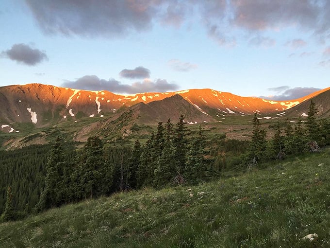 Mount Elbert catches the last golden light of day, a 14,440-foot reminder that Colorado's treasures aren't all buried underground.