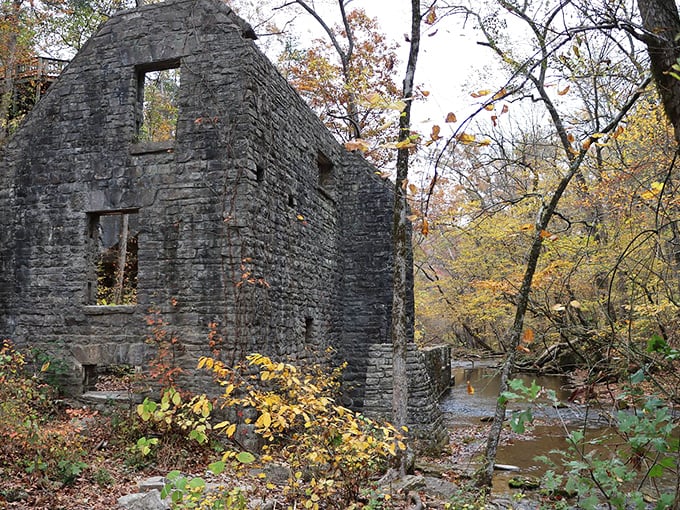 Time stands still among these ancient stones. This mill ruin isn't just picturesque &ndash; it's a stubborn reminder of an era when water powered dreams.