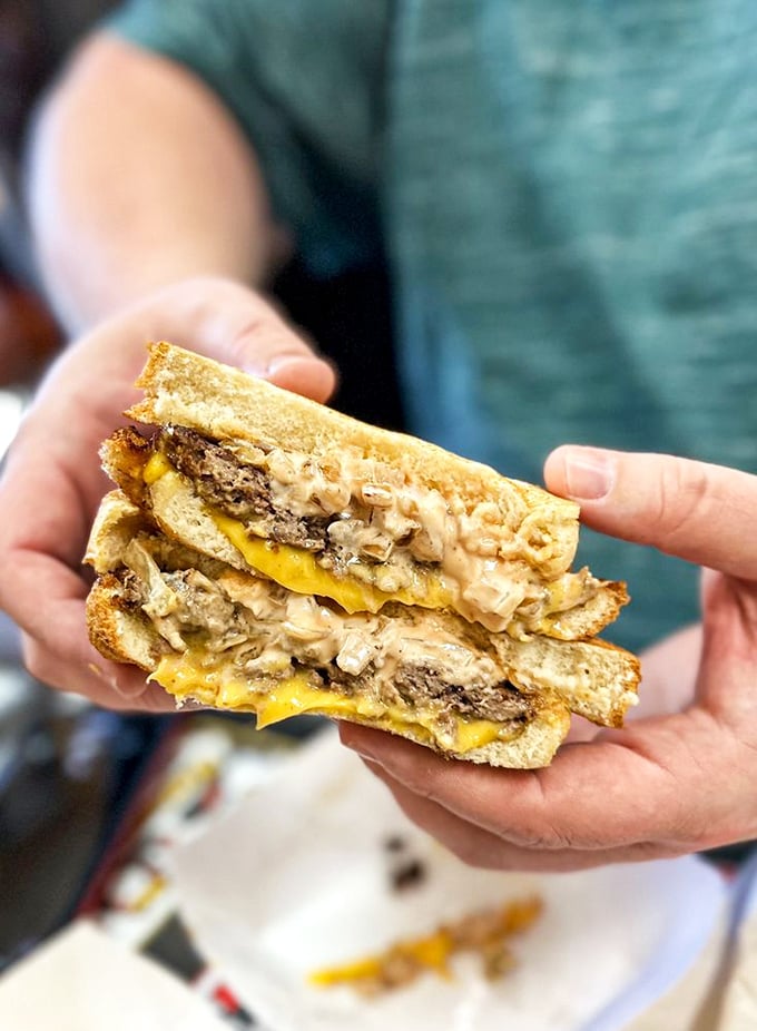 The patty melt&mdash;where burger meets grilled cheese in a beautiful union that would make even sworn salad-eaters reconsider their life choices.