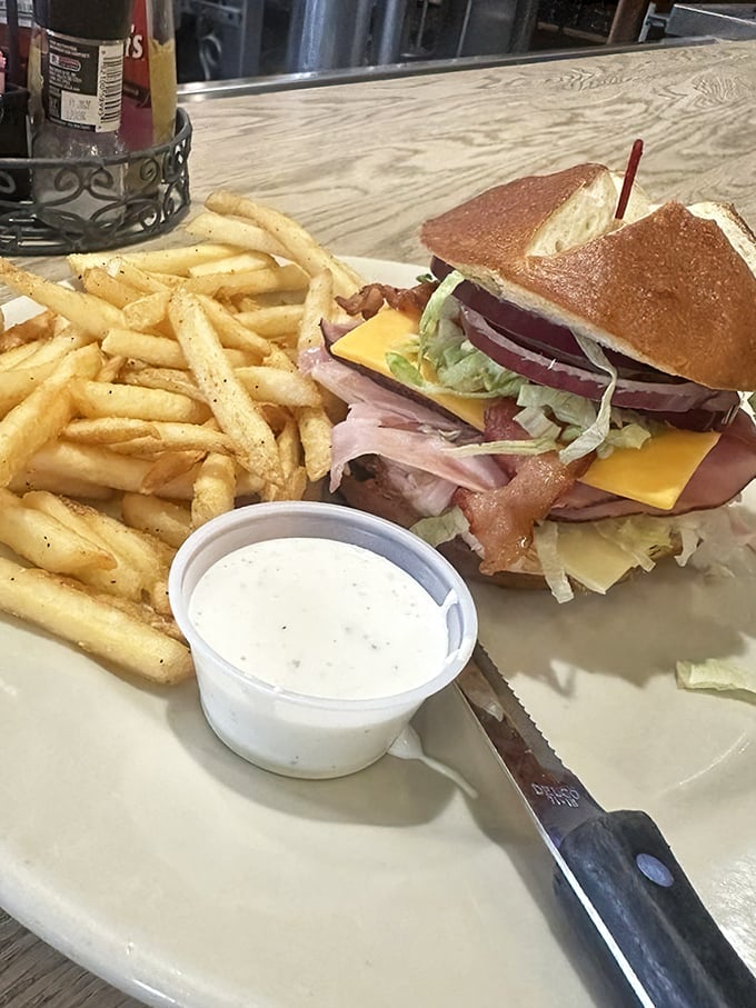 Not your average club sandwich&mdash;this hearty creation stacks layers of German goodness between bread that means business.