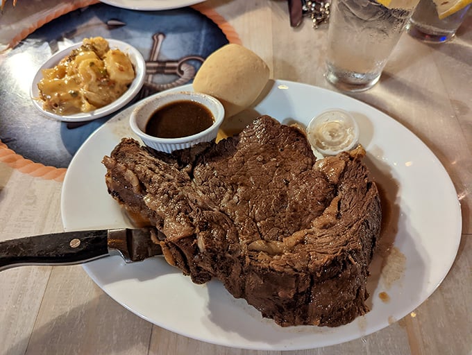 This isn't just prime rib&mdash;it's a masterclass in the art of beef. The seasoned crust gives way to a rosy interior that practically whispers your name.