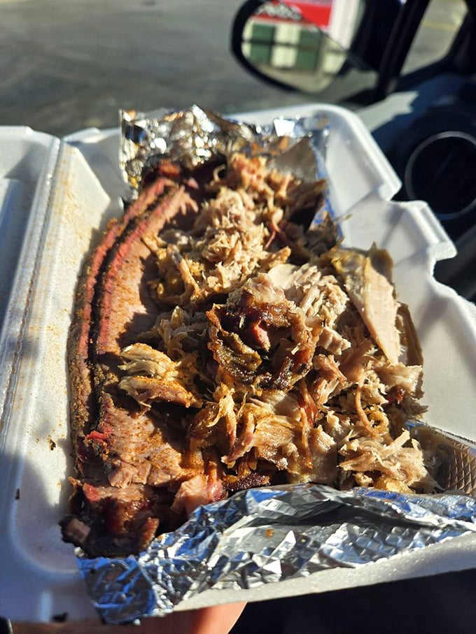 Car picnics never looked so good! This to-go treasure proves some of life's greatest pleasures come in humble styrofoam containers.