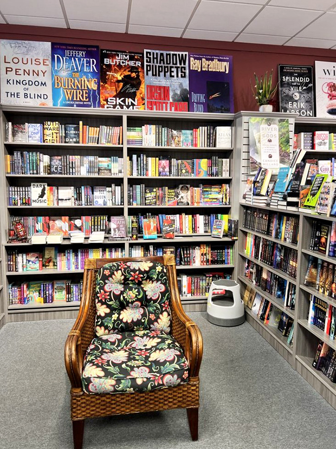 That chair isn't just furniture&mdash;it's a portal. Sit down with a thriller, look up three hours later wondering where the day went.