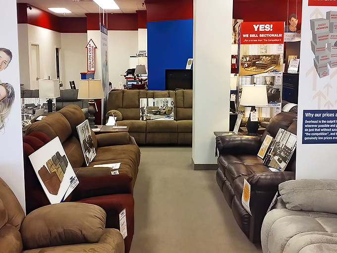 Sofas in earthy tones that won't show every spill from your Sunday football snack attacks. Practical luxury for real Pennsylvania living.