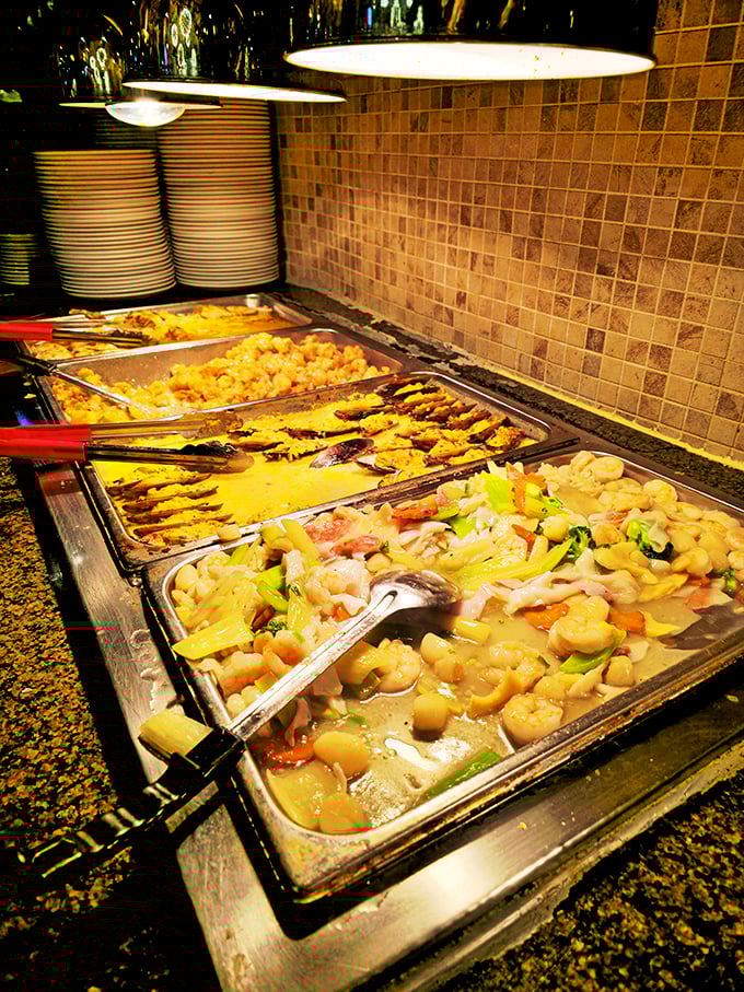 Steam rises from a seafood stir-fry where plump shrimp mingle with crisp vegetables. It's like the ocean and garden decided to throw a party on your plate.