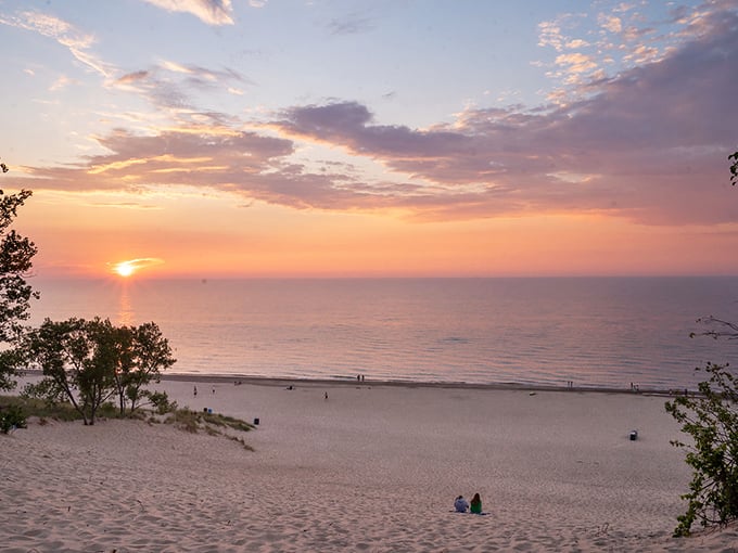 Nature's nightly masterpiece on full display. The sun bids farewell in a spectacular show of colors that transforms Kemil Beach into a painter's dream canvas.