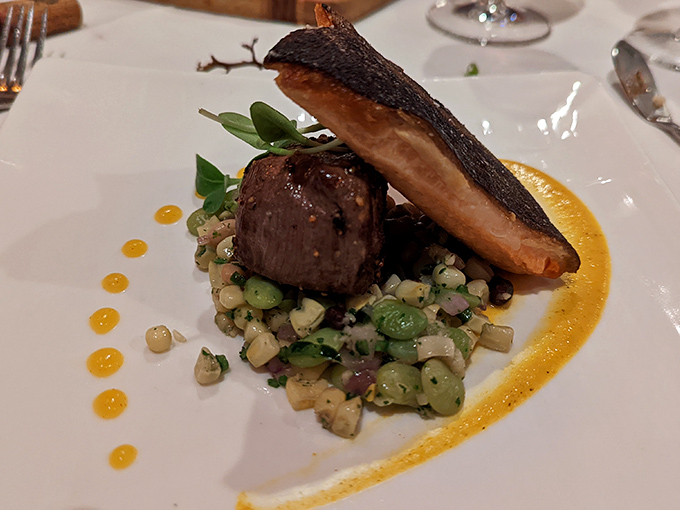 The classic pairing of steak and seafood proves that some relationships are simply meant to be. Like Astaire and Rogers, but tastier.