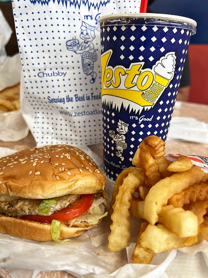 Turkey burgers are often the punching bag of sandwich menus, but Zesto's version delivers actual flavor. The sesame-studded bun adds that perfect texture contrast.
