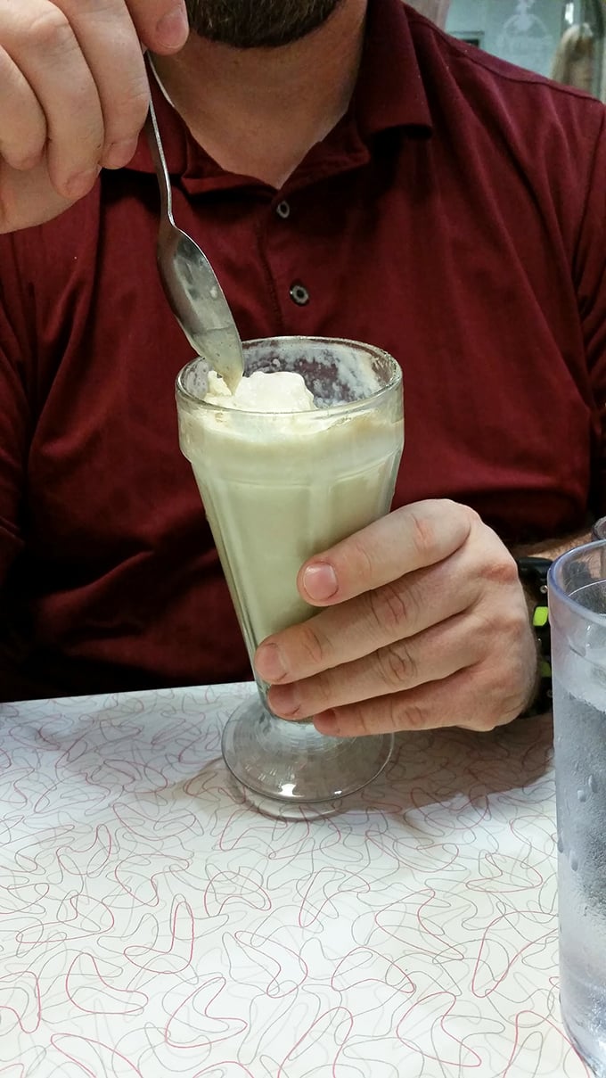 Spoon or straw? The eternal milkshake dilemma presents itself with this vanilla dream that's thick enough to stand a spoon in. Pure creamy bliss.
