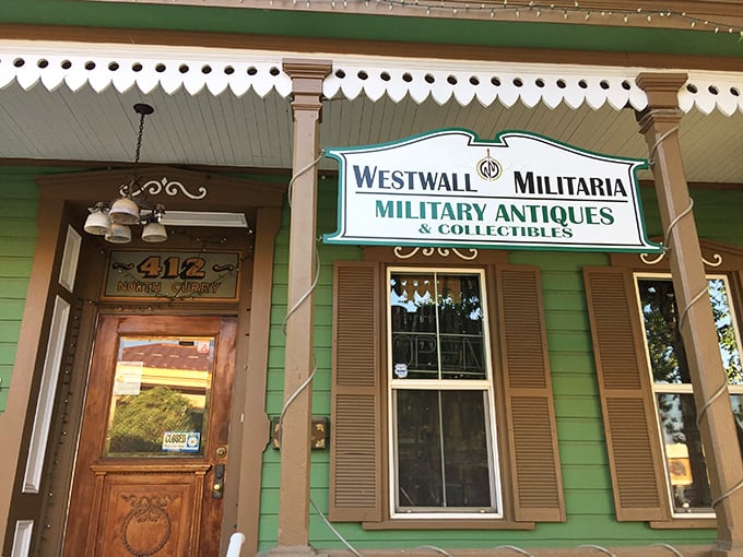 Westwall Militaria specializes in military collectibles, where history buffs can find everything from Civil War buttons to WWII memorabilia.
