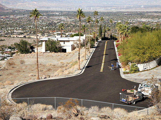 Winding roads lead to architectural wonders perched on hillsides. Palm Springs' neighborhoods are galleries where houses are the masterpieces.
