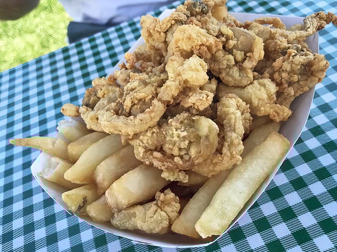 The perfect marriage of crispy clams and hand-cut fries. Some relationships are just meant to be.