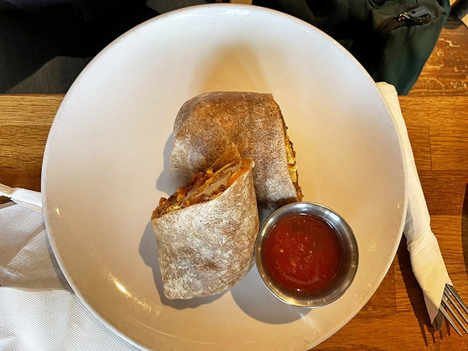 Breakfast burritos: where the entire morning meal gets wrapped up tighter than the plot of a good mystery novel.