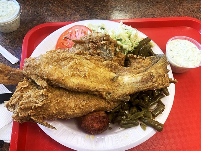 Golden-fried catfish that would make any Southern grandmother nod in approval. The crispy exterior gives way to flaky perfection within.
