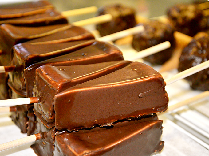 Chocolate-dipped treasures on sticks &ndash; proof that anything becomes more exciting when served on a stick and bathed in chocolate.