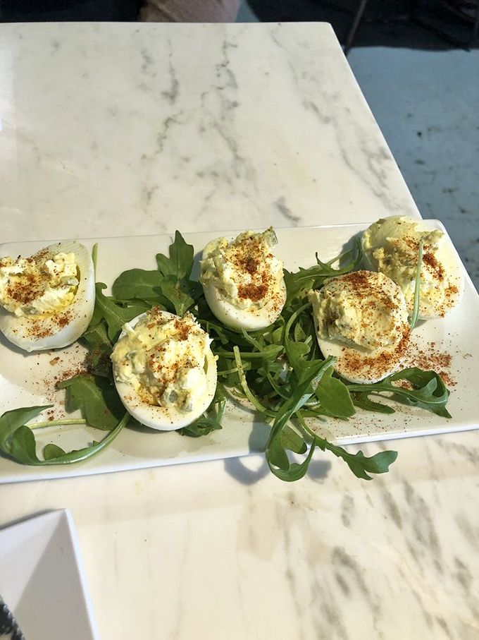 These aren't your grandmother's deviled eggs&mdash;unless your grandmother was secretly a culinary genius with a flair for presentation.