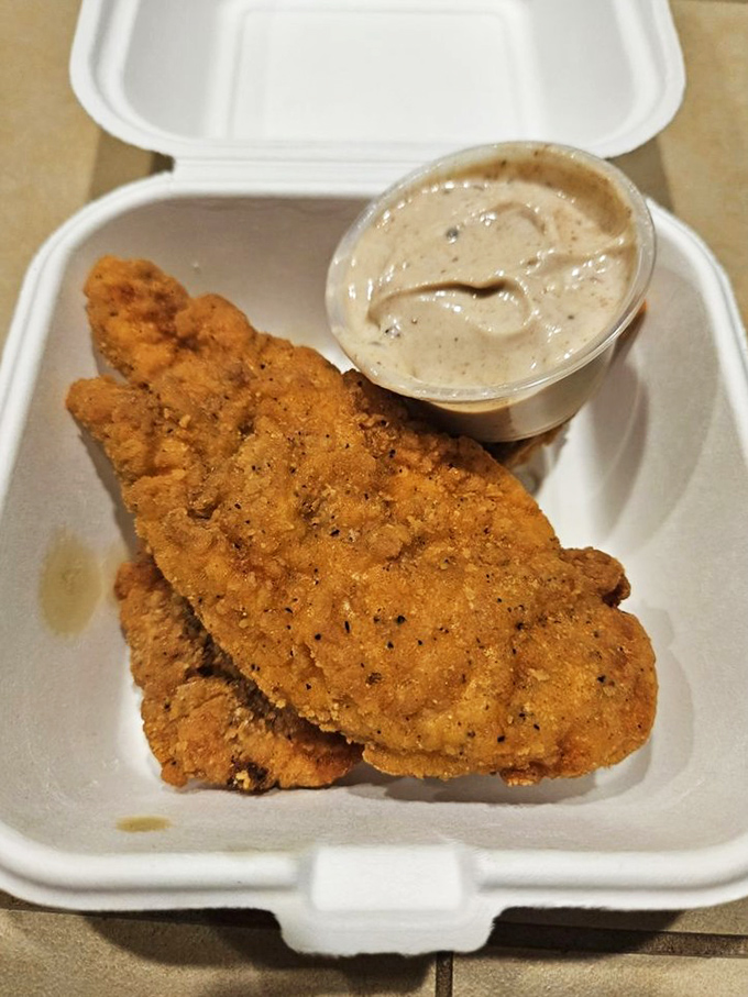 Crispy, golden fish that actually tastes like fish &ndash; a rare treasure in the fast-food universe, served with a dipping sauce worth bottling.