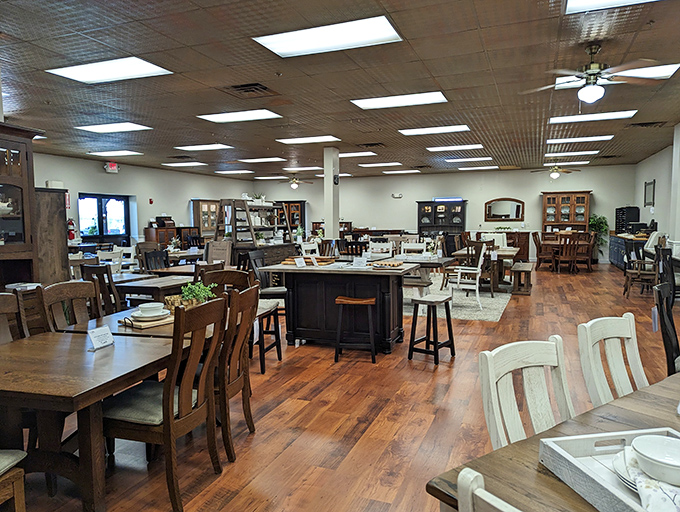 Not just furniture—family heirlooms waiting for their next chapter. These tables have hosted more Sunday dinners than a church basement.