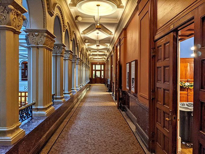 Corridors that whisper secrets of the past&mdash;each marble column and ornate doorway has witnessed a century of American history.