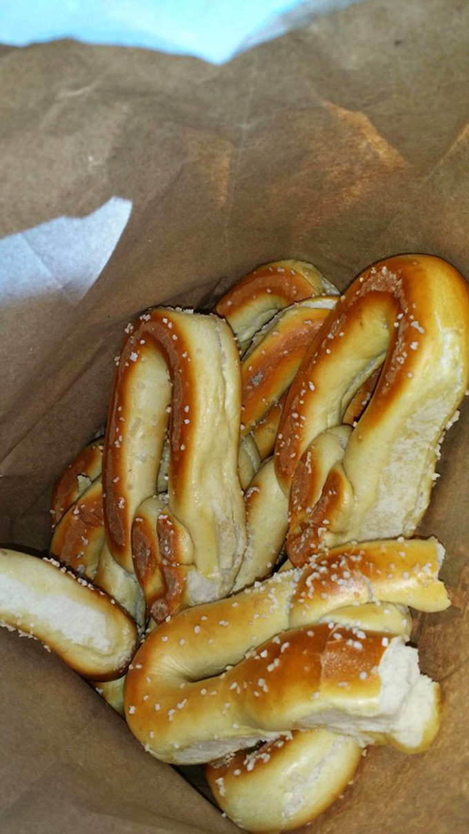 Paper bag treasures that beat any mall pretzel by miles. The perfect portable snack for when hunger strikes and only authentic German will do.