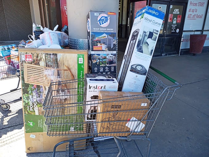 Victory looks like this&mdash;a cart loaded with home goods that would break the bank at regular prices. That E-Z UP shelter alone would normally cost a small fortune.