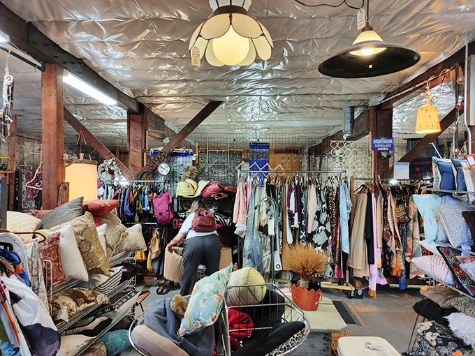 The shoe section is a footwear historian's dream. Those boots weren't made for walking – they were made for storytelling.