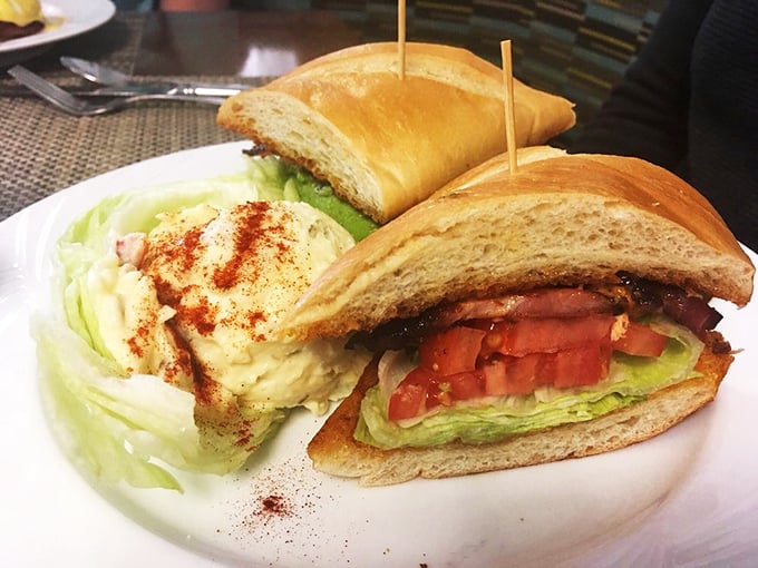 The sandwich that answers the eternal question: "How much fresh avocado and tomato can we stack before physics objects?" The answer: plenty.