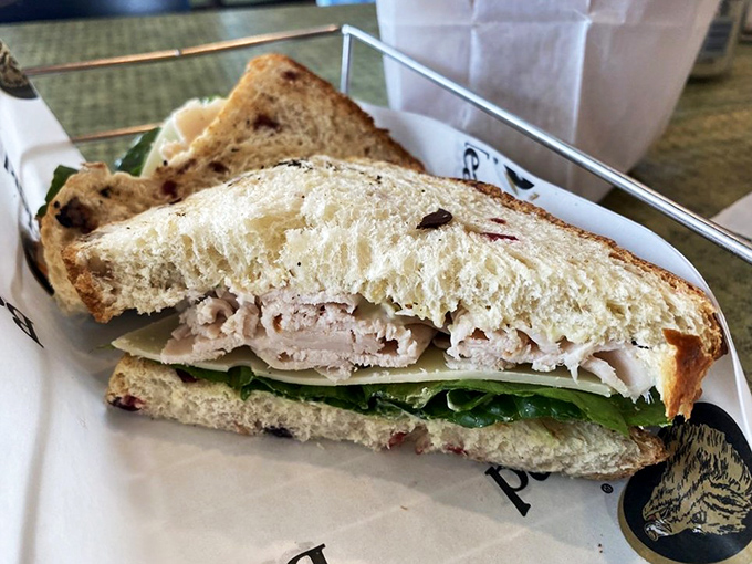 A sandwich that understands the importance of proper bread-to-filling ratio. The kind of lunch that makes you want to high-five strangers.