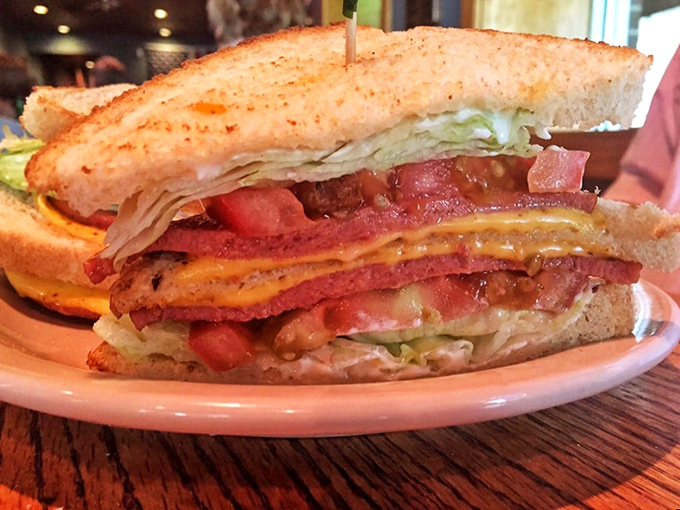 This sandwich isn't just stacked&mdash;it's architected. The structural integrity alone deserves a round of applause.