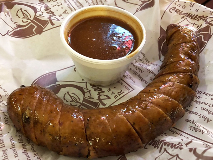 This smoked sausage isn't just a side character&mdash;it's ready for its own spin-off show. Sliced for sharing, though you'll be tempted not to.