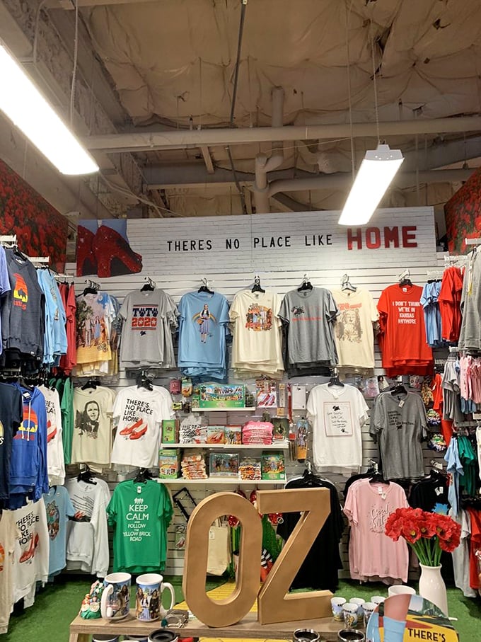 There's no place like home indeed! This Wizard of Oz themed shop brings Kansas pride to life with memorabilia that would make Dorothy click her heels with joy.