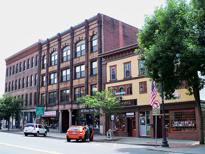These vintage storefronts house local businesses where shopkeepers still remember your name and your coffee order.