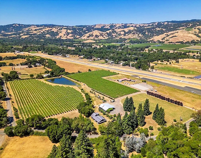 Rolling vineyards and golden hills surround this tiny Anderson Valley gem, where neighbors know not just your name but your grandparents' names too.