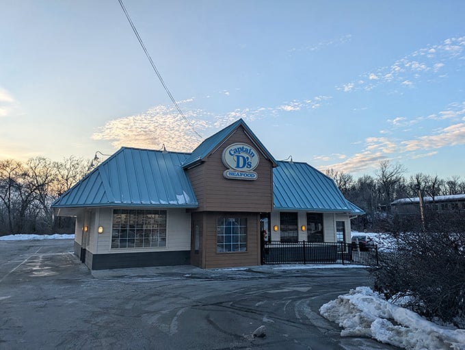 Captain D's blue-roofed haven stands ready for seafood emergencies. When the fish and chips craving hits, this place delivers without the fuss!