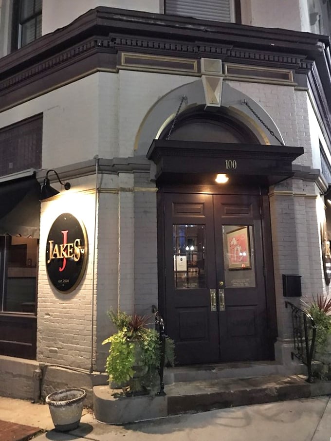 Jake's corner location in historic downtown Saginaw has the kind of old-brick charm that makes you want to order a Manhattan before your filet.
