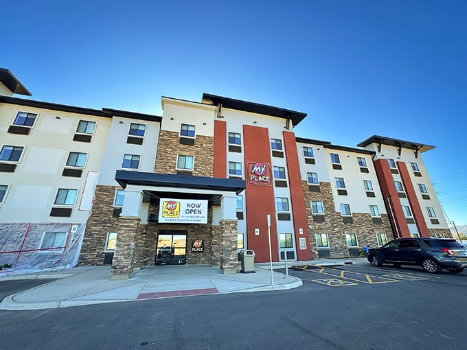 Marana's residential streets offer affordable desert living with palm trees and mountain views included at no extra charge.