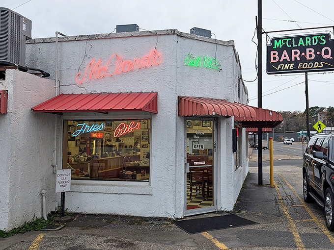 McClard's BBQ: That humble white exterior hides smoky secrets that have made barbecue pilgrims weep with joy for decades.