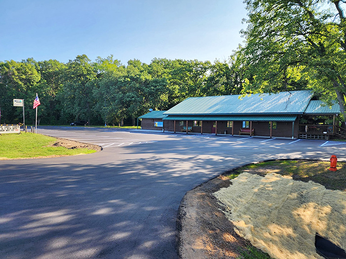 Where else can you park your RV and enjoy a steak that would make Paul Bunyan himself shed a happy tear?