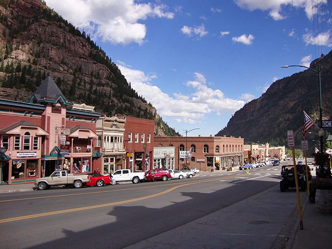 Ouray: The "Switzerland of America" nestled between mountains so close you could almost reach out and touch them.