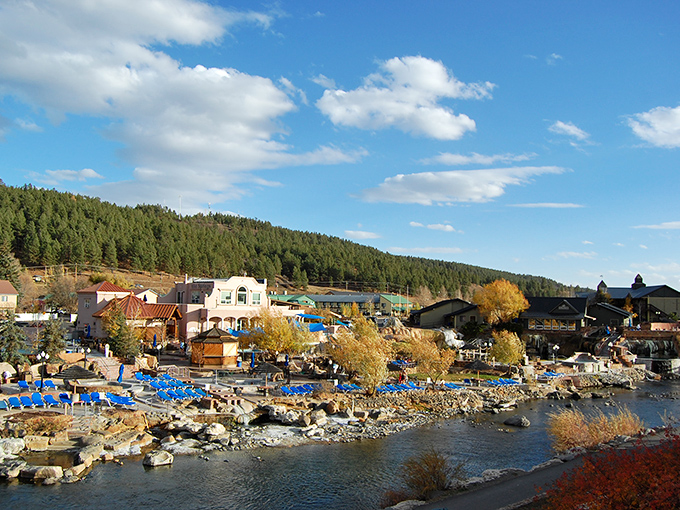 Pagosa Springs' visitor center stands like a friendly gatekeeper, welcoming travelers to a town built around healing waters.