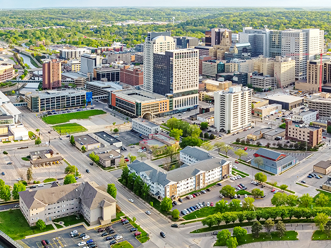 Rochester's skyline reflects in the water like it's admiring itself&mdash;and honestly, who could blame it?