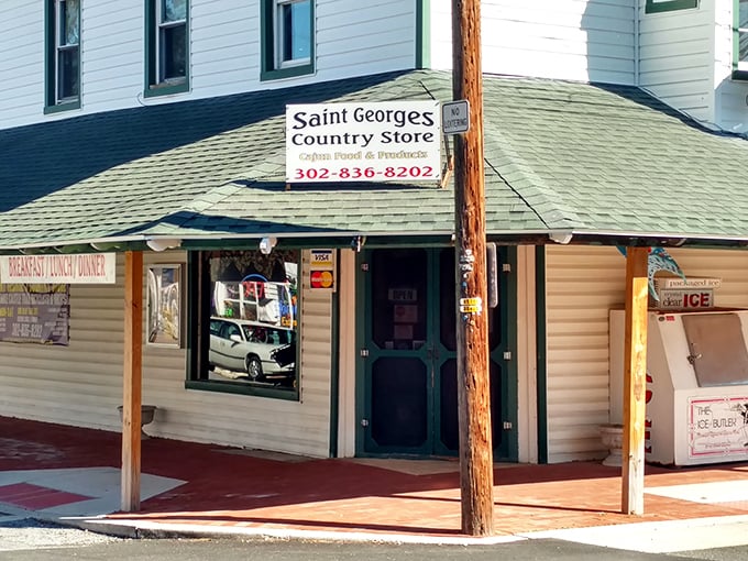 St. Georges Country Store captures small-town nostalgia with its classic storefront&mdash;a portal to simpler times and comfort food.
