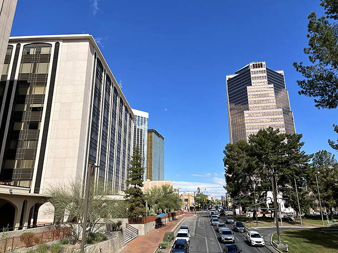 Tucson's downtown skyline proves you can have big-city amenities with small-town prices. Those mountains aren't the only breathtaking feature!