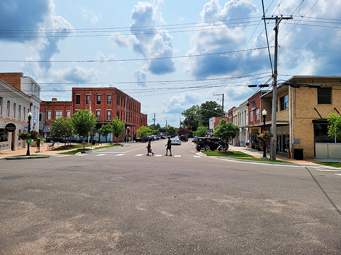 Wetumpka's historic buildings stand like old friends waiting to catch up. That street corner has probably witnessed a century of local gossip.