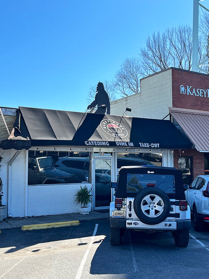With "Catering, Dine In, Take-Out" proudly displayed, Bluff Park Diner is basically saying, "We'll get our burgers to you however humanly possible."