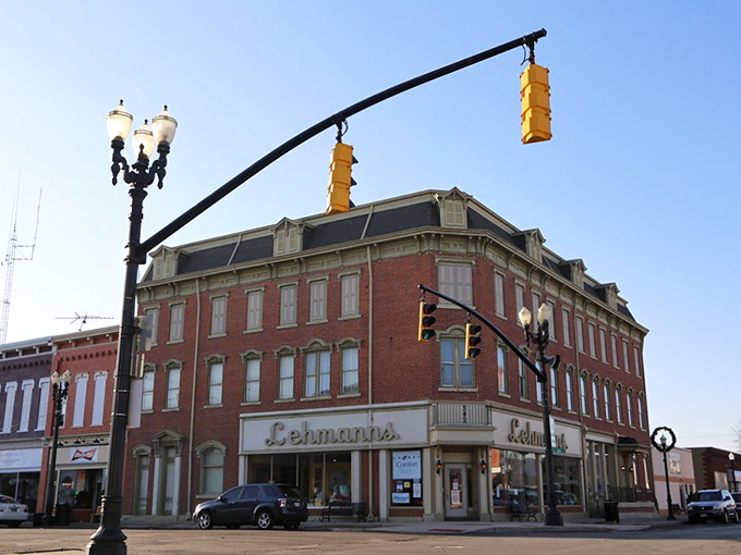 Historic storefronts in Delphos create a living museum where the exhibits include genuine small-town connections.