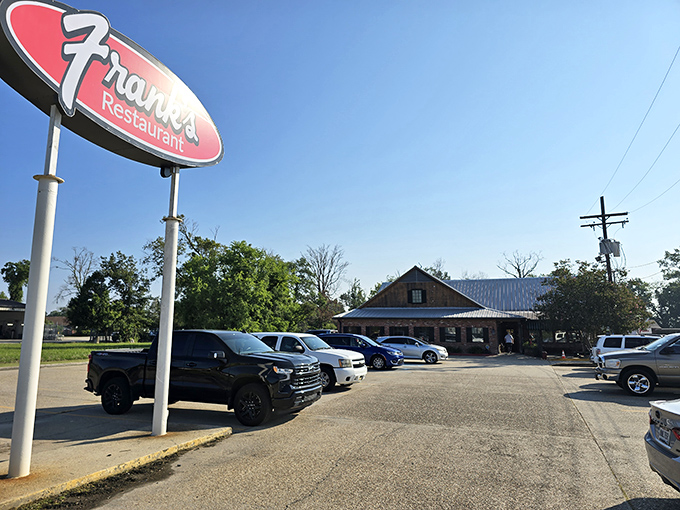 With its metal roof and homey feel, this Baton Rouge staple looks like it belongs on a country backroad – your stomach will thank you for stopping by.