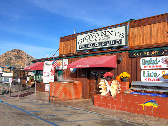 With Morro Rock as its backdrop, this wooden fish market and restaurant serves the kind of seafood that makes you consider moving to the coast.